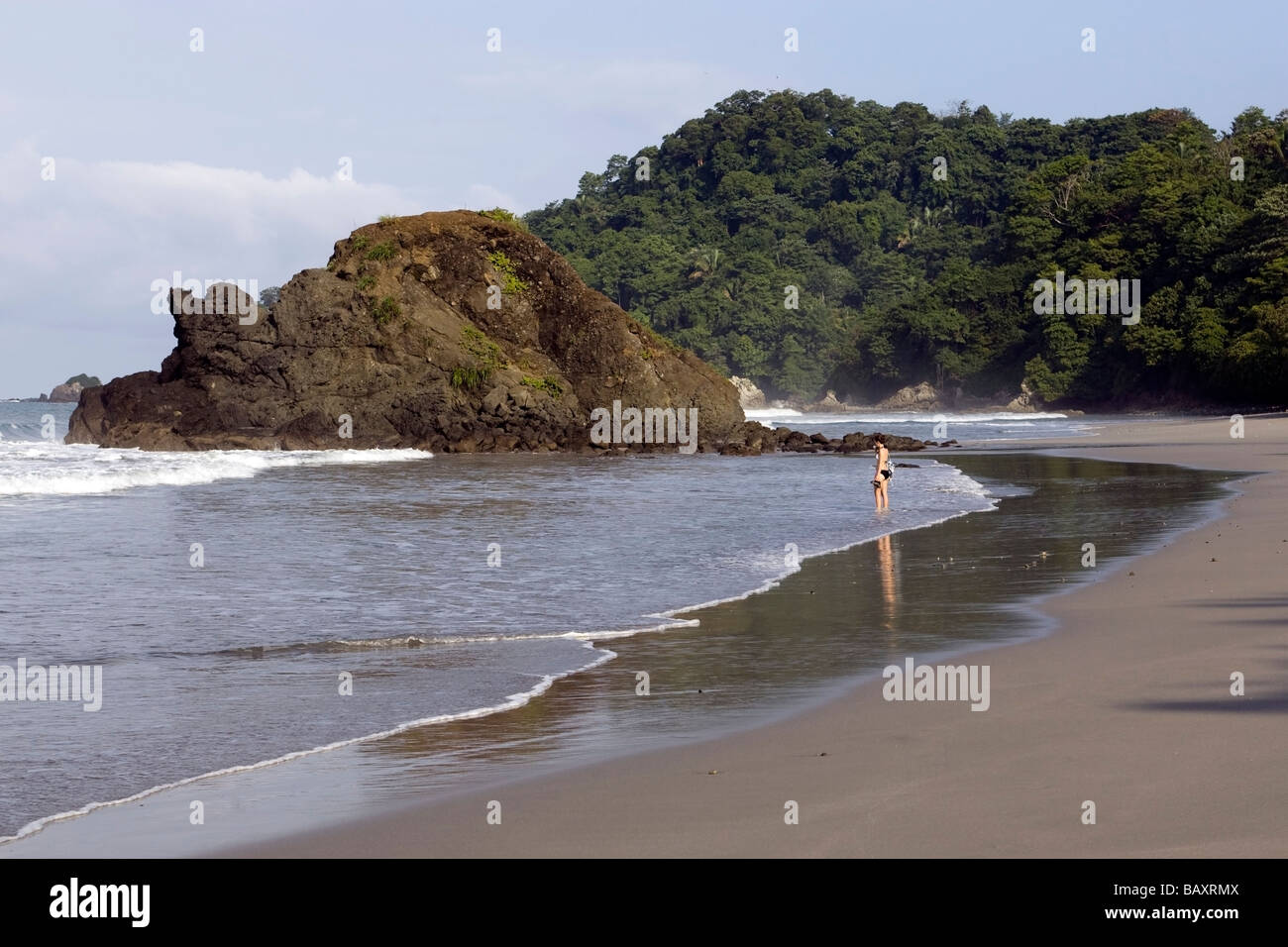 Young woman on beach - Quepos, Costa Rica Stock Photo - Alamy