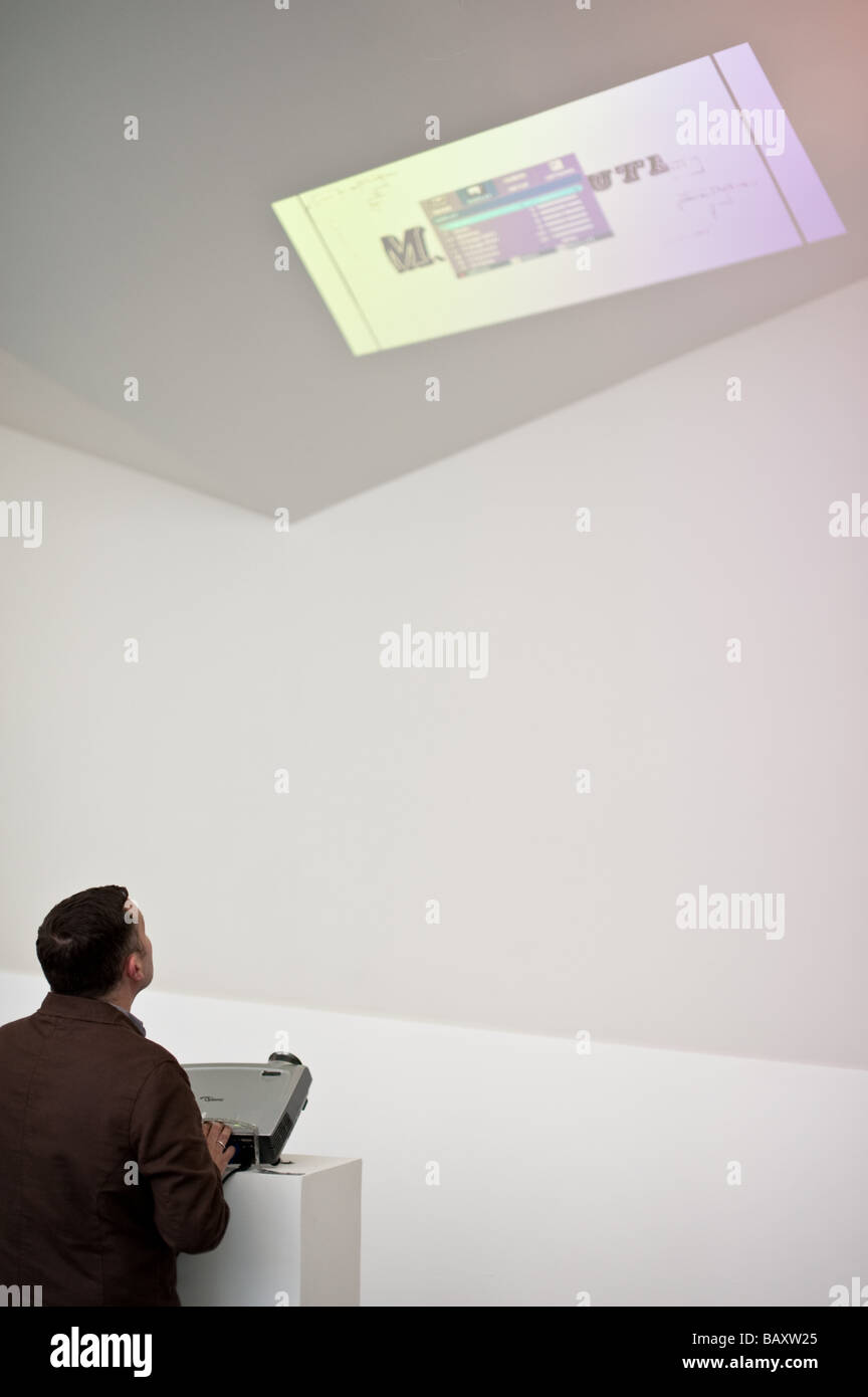 Spaces Between Arts seminar, The Exchange Gallery, Penzance Stock Photo ...