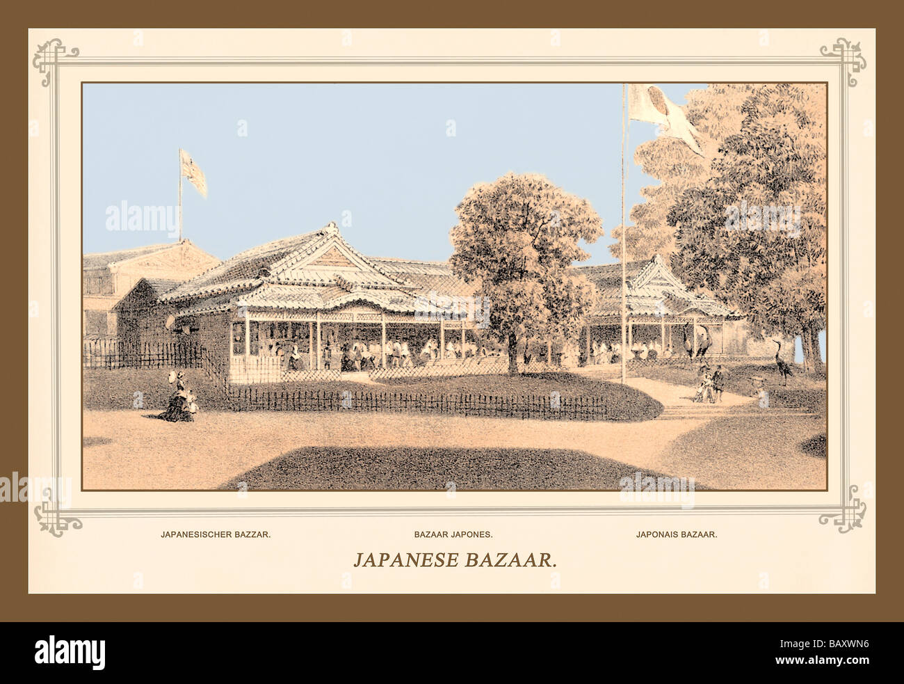 Centennial International Exhibition,1876 - Japanese Bazaar Stock Photo ...