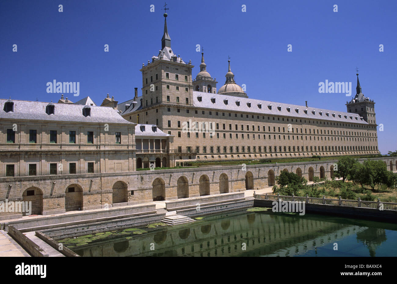 El Escorial with Gardens Spain Stock Photo - Alamy
