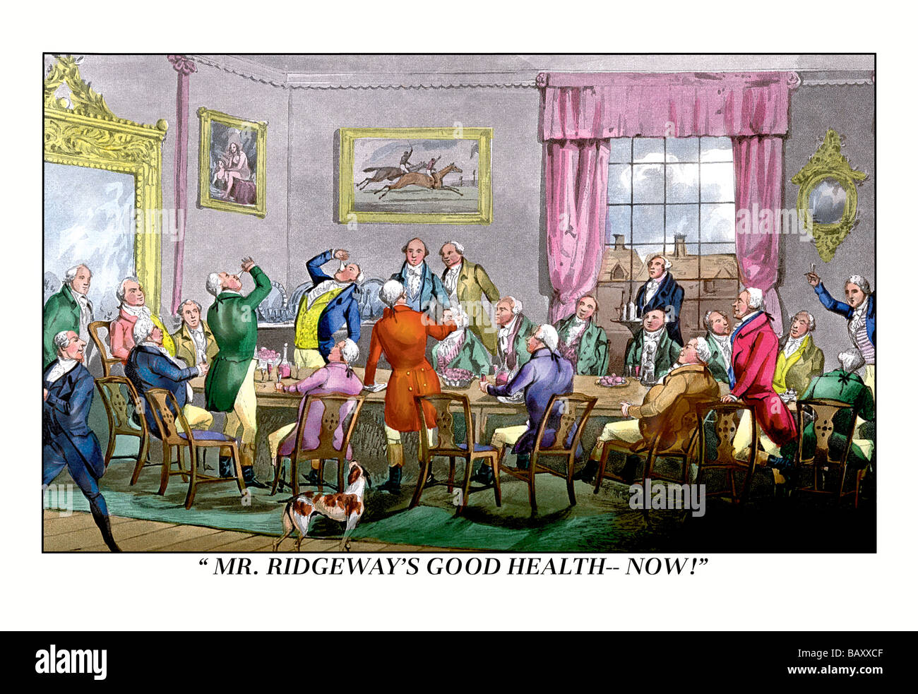 Drink to Mr. Ridgeway's Good Health Stock Photo - Alamy