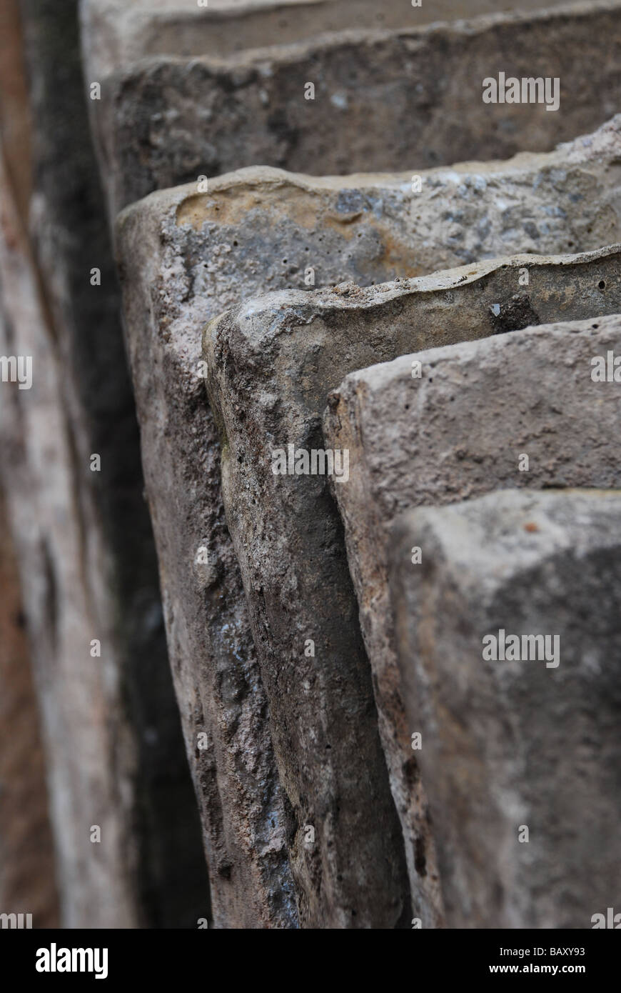 Paving slabs stacked, ready for laying Stock Photo - Alamy