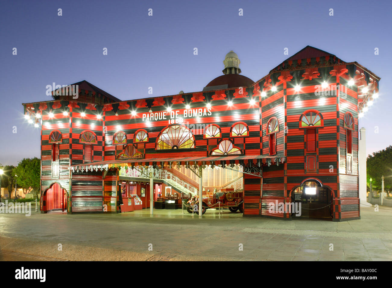 The old fire department, now a museum, Ponce, Puerto Rico Stock Photo ...