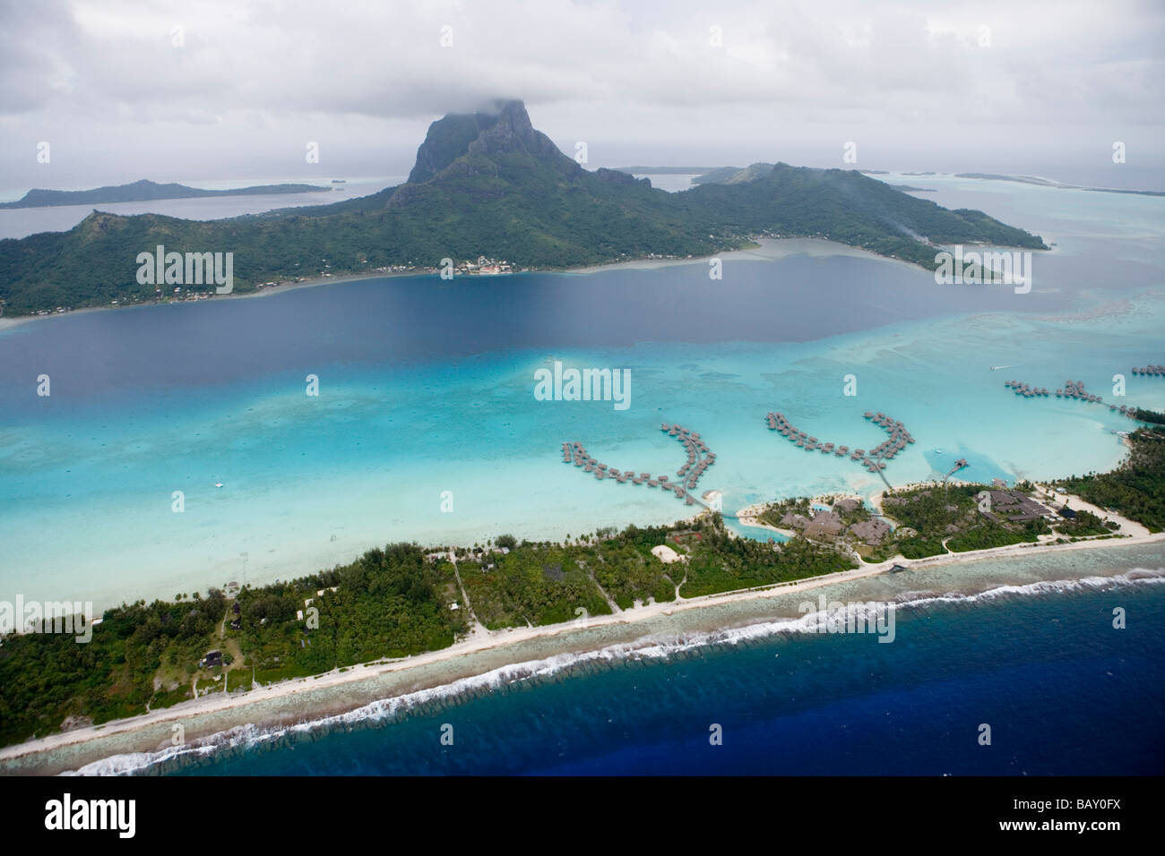Aerial Photo of InterContinental Resort and Thalasso Spa Bora Bora ...