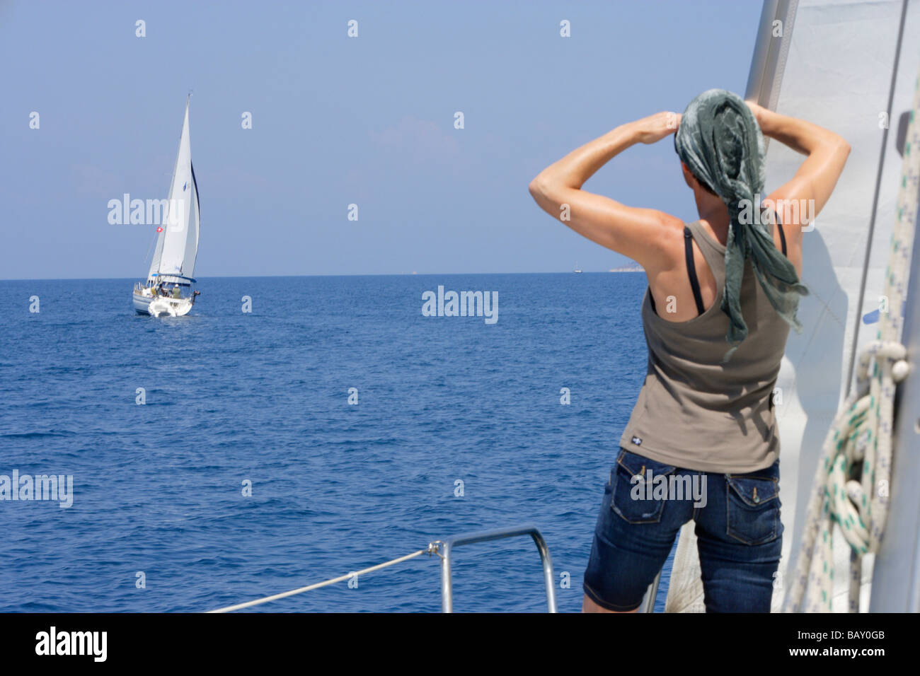 Looking at a boat hi-res stock photography and images - Alamy