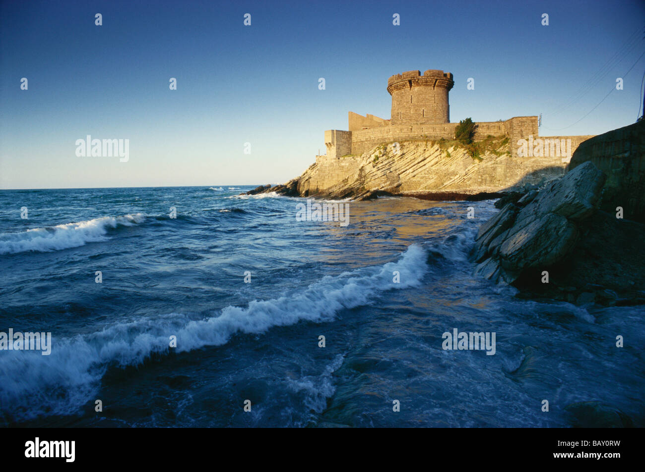 Fort Socoa, Ciboure, Basque Country, Atlantic Coast, France Stock Photo ...