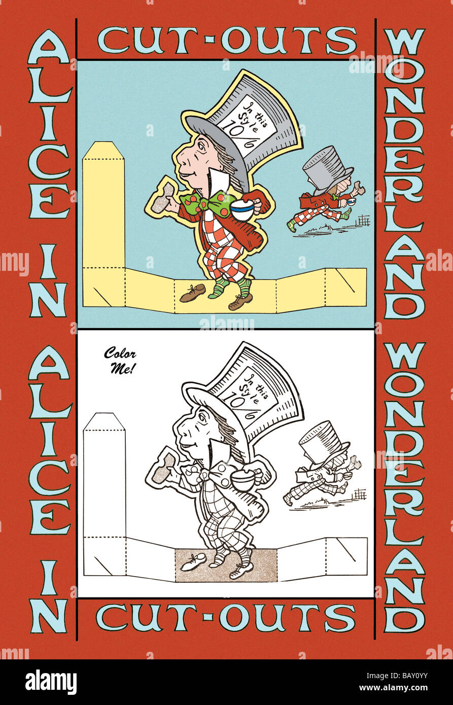 Alice in Wonderland: The Mad Hatter - Color Me! Stock Photo - Alamy