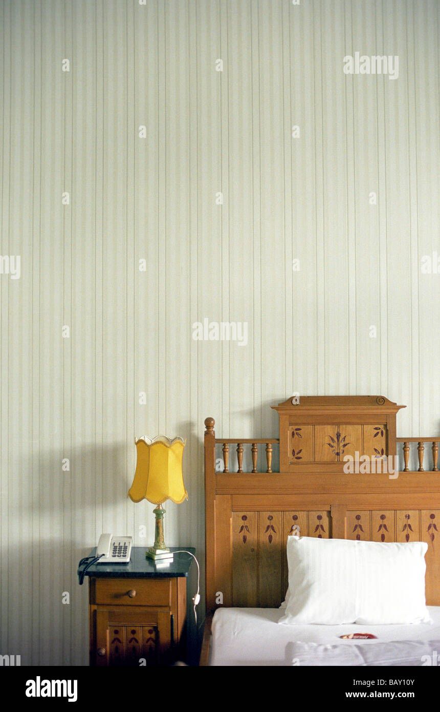 Bed in a hotel room, Millstaedter See, Austria Stock Photo - Alamy