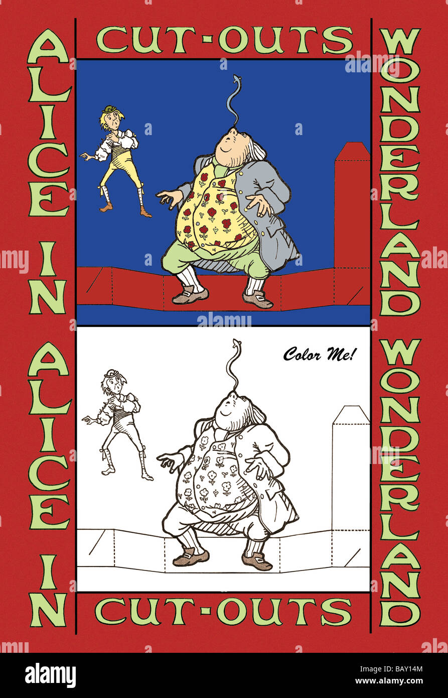 Alice in Wonderland: Father William Balances an Eel - Color Me! Stock ...