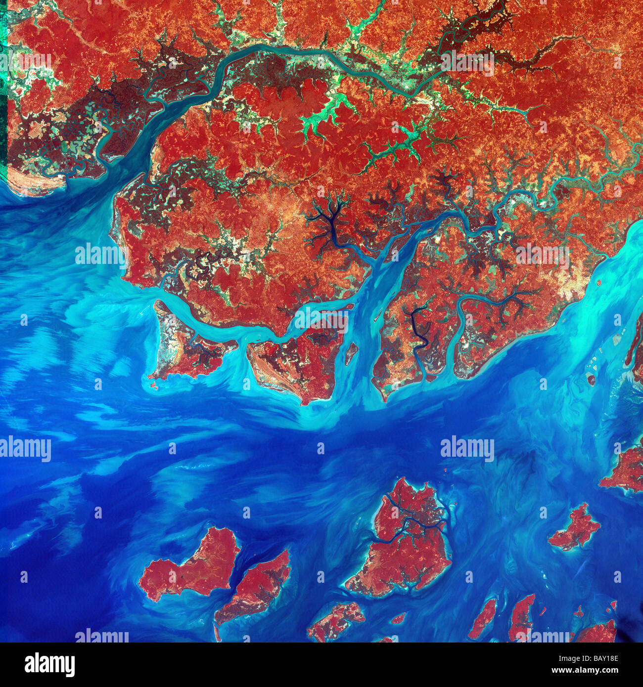 silt atlantic ocean rivers "west africa" africa "image credit NASA ...