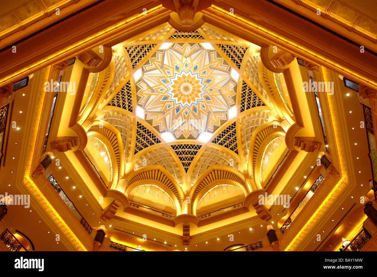 Emirates Palace Dome, Abu Dhabi, United Arab Emirates, UAE Stock Photo ...