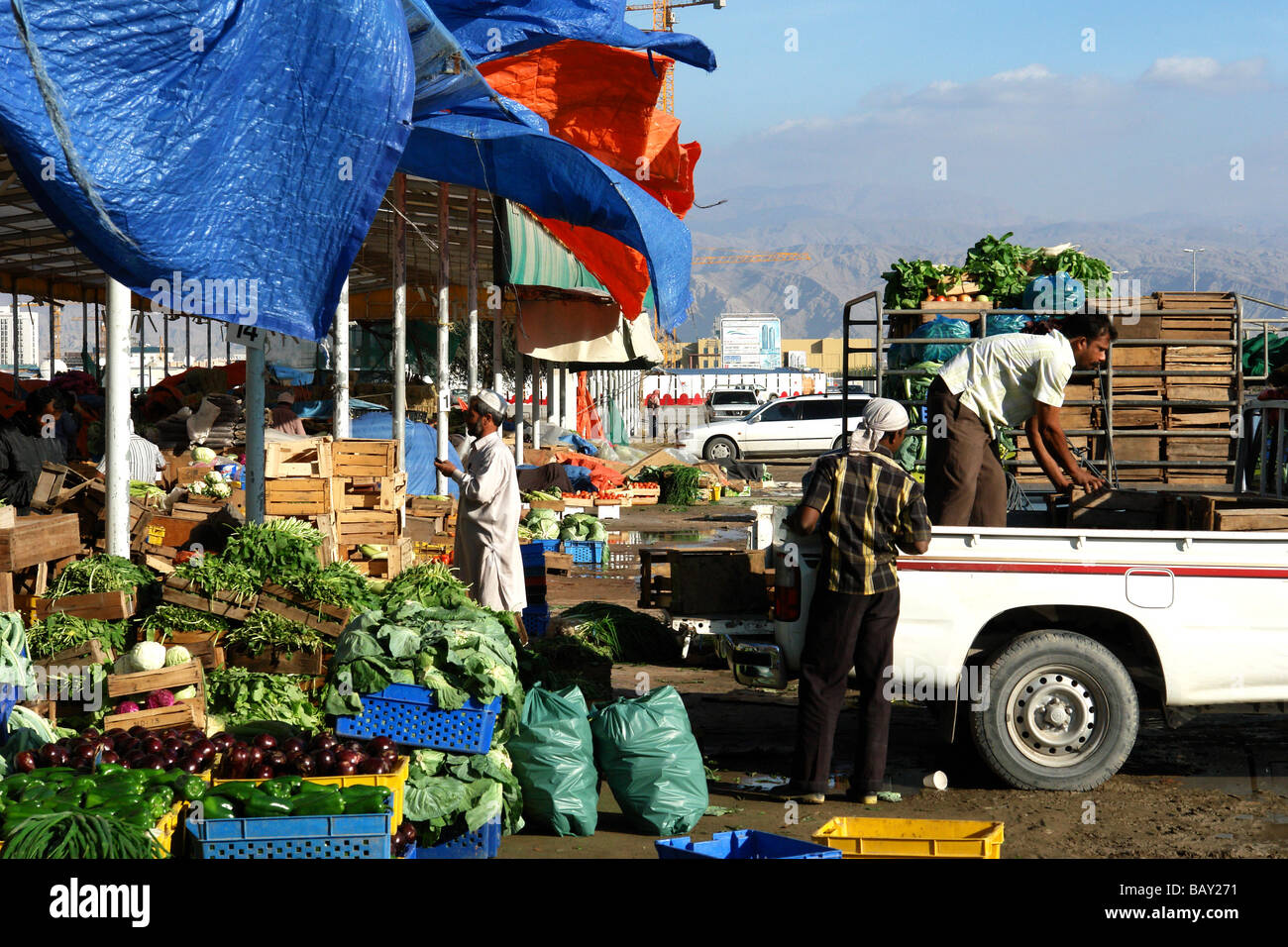 Market, Ras Al Khaimah, RAK, United Arab Emirates, UAE Stock Photo - Alamy
