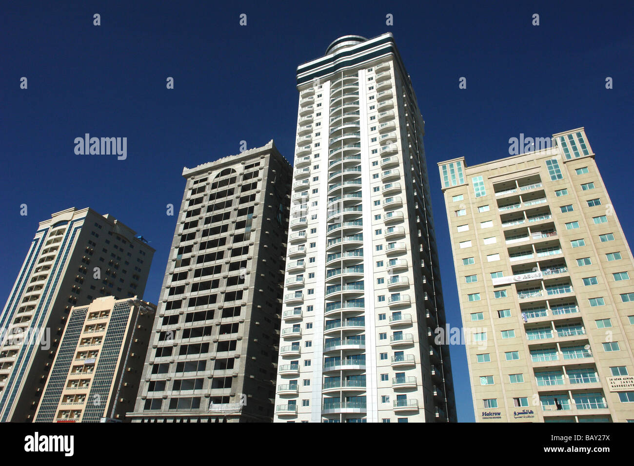 High rise buildings in Ras Al Khaimah, RAK, United Arab Emirates, UAE ...
