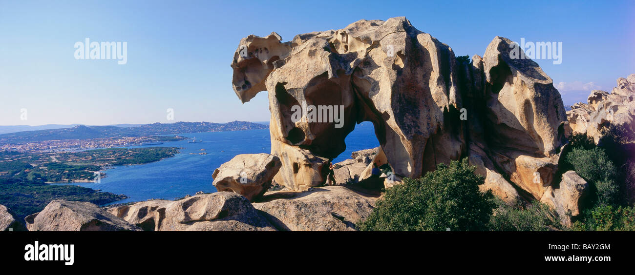 Bear of Palau rock formation, bear shaped rock at Capo d´Orso, Sardinia ...