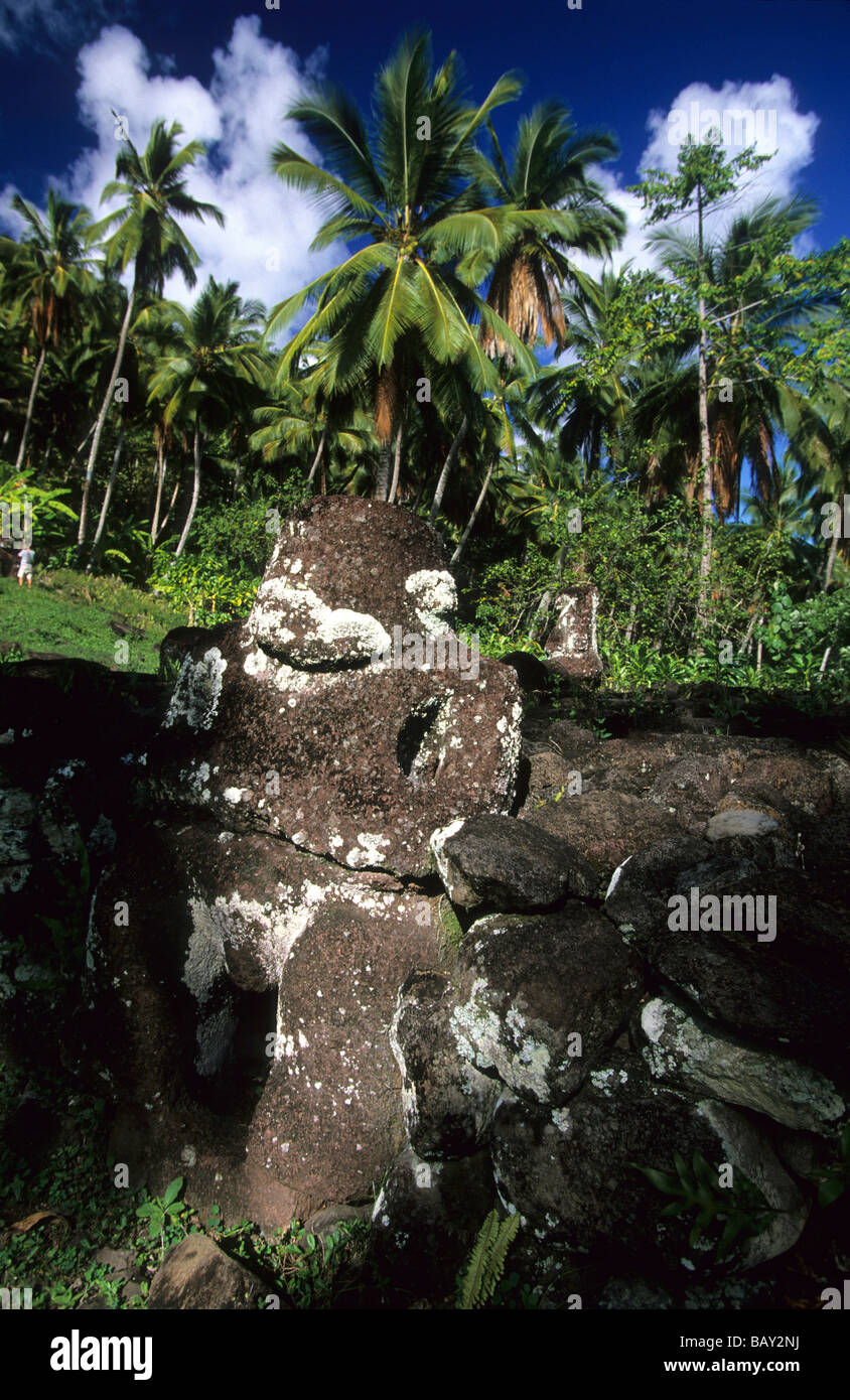 The archaeological site Paeke on the island of Nuku Hiva, French ...