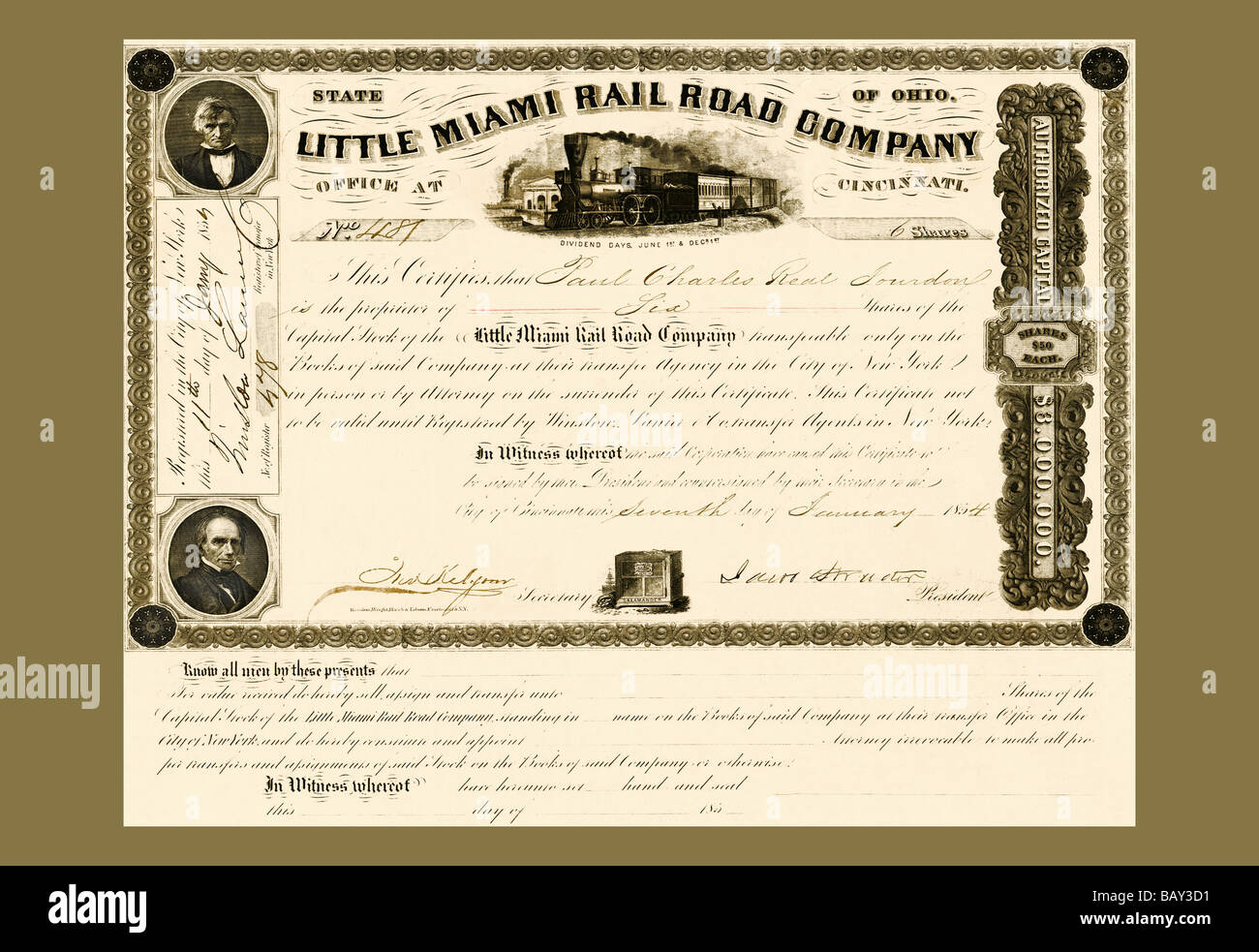 The Little Miami Railroad Company #1 Stock Photo - Alamy