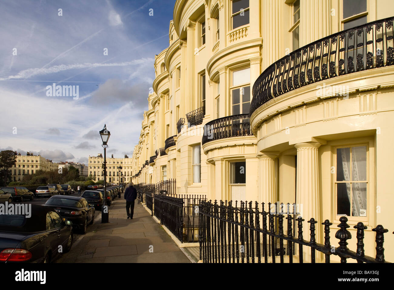 Regency style architechture in Brunswick Square in Brighton, East ...
