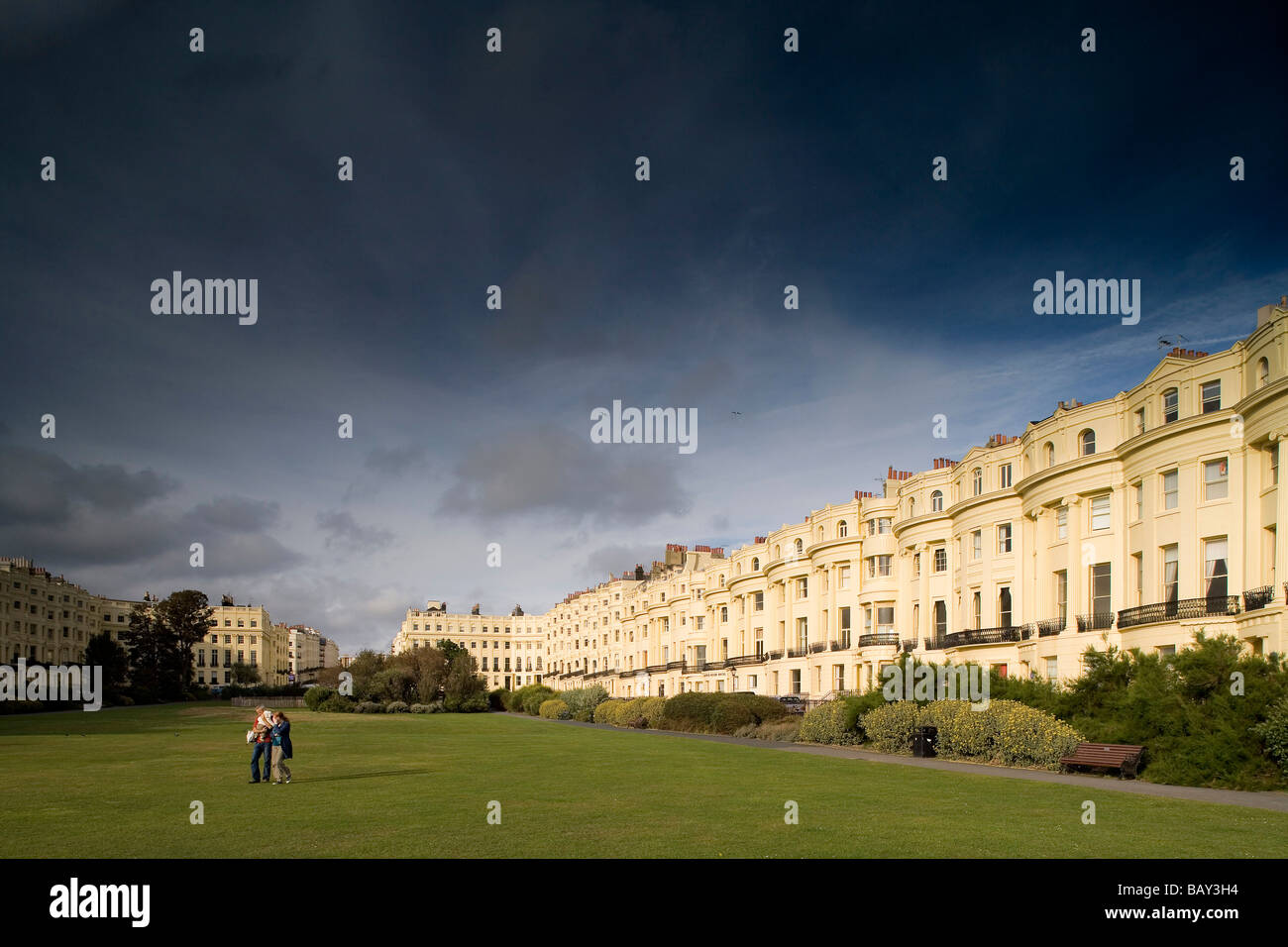 Regency style architechture in Brunswick Square in Brighton, East ...