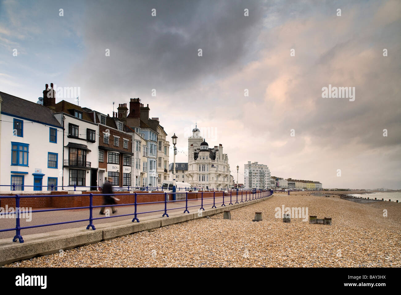 Promenade with seaside resort architecture, Eastbourne, East Sussex ...