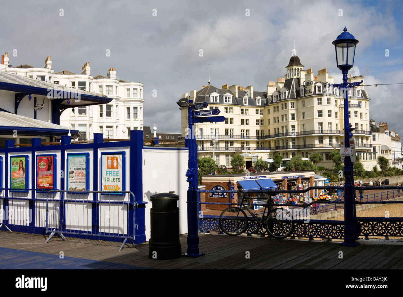 Promenade with typical seaside resort architecture, Eastbourne, East ...