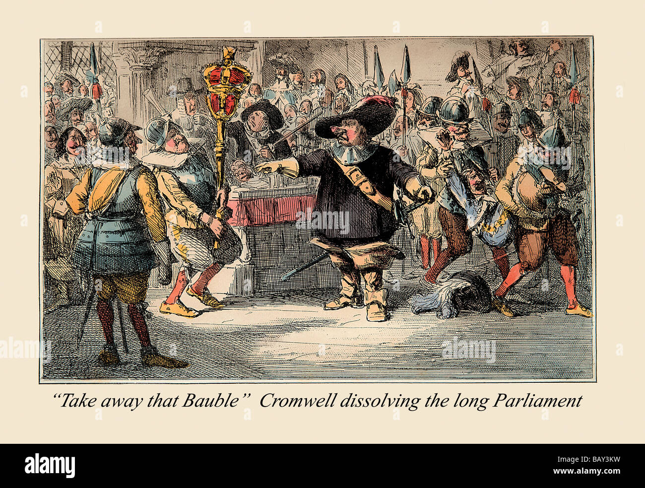 Take Away That Bauble: Cromwell Dissolving the Long Parliament Stock ...