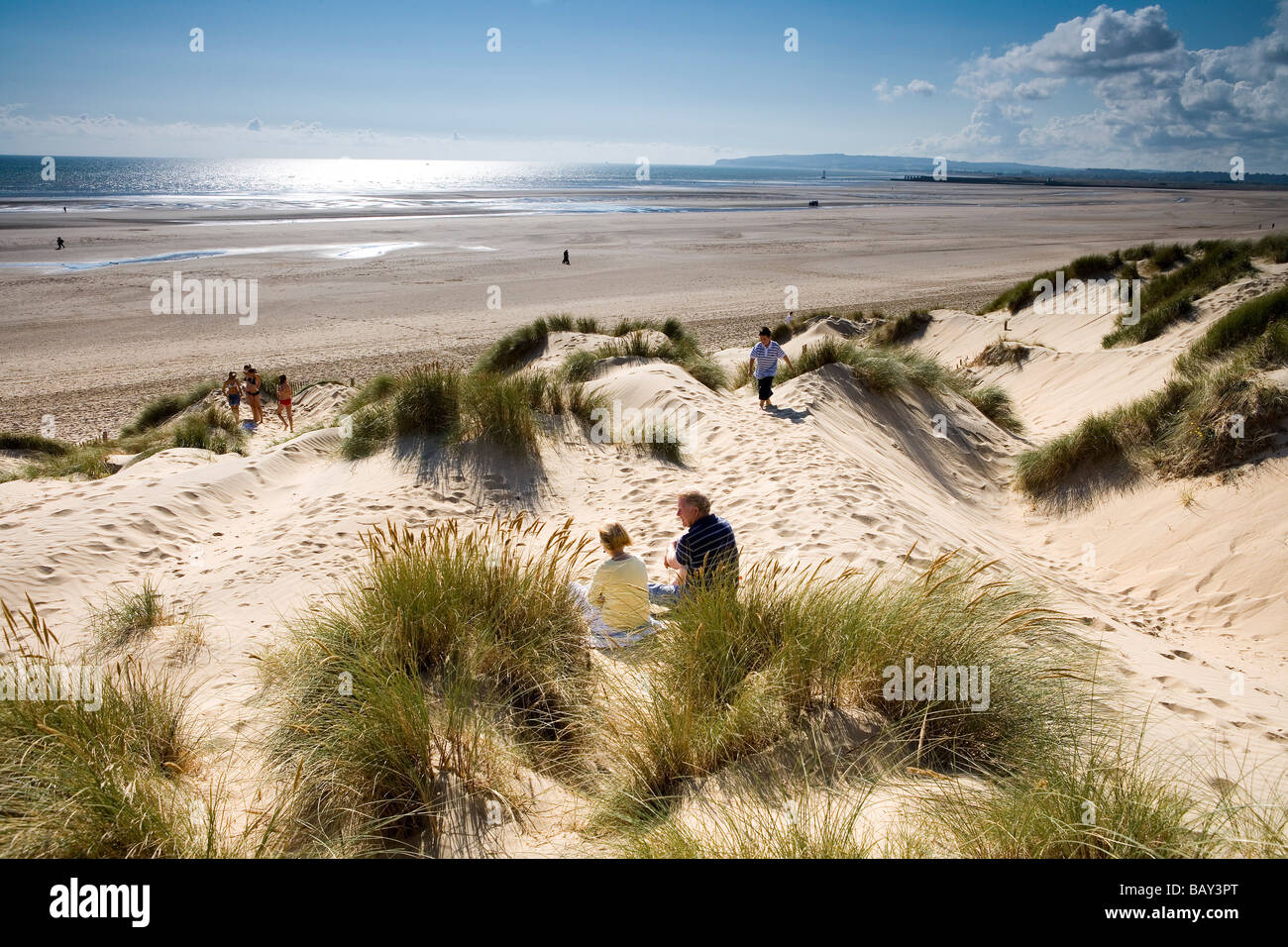Sand dunes at Camber Sands, Kent, England, Europe Stock Photo - Alamy