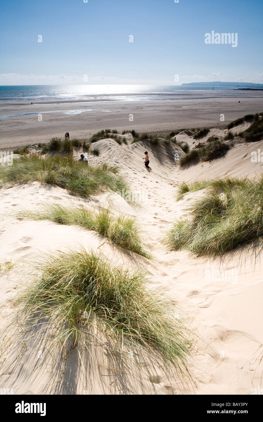 Sand dunes in Camber Sands, Kent, England, Europe Stock Photo - Alamy