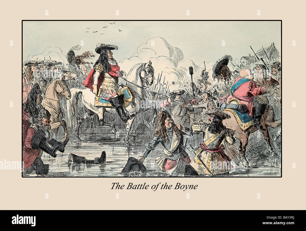 The Battle of the Boyne Stock Photo - Alamy