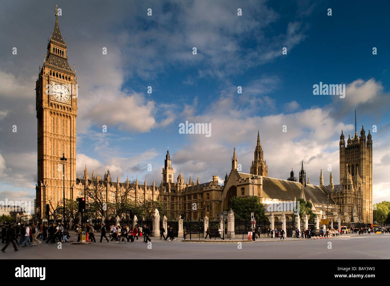 Houses of Parliament with Big Ben, clock tower, London, England, Europe ...