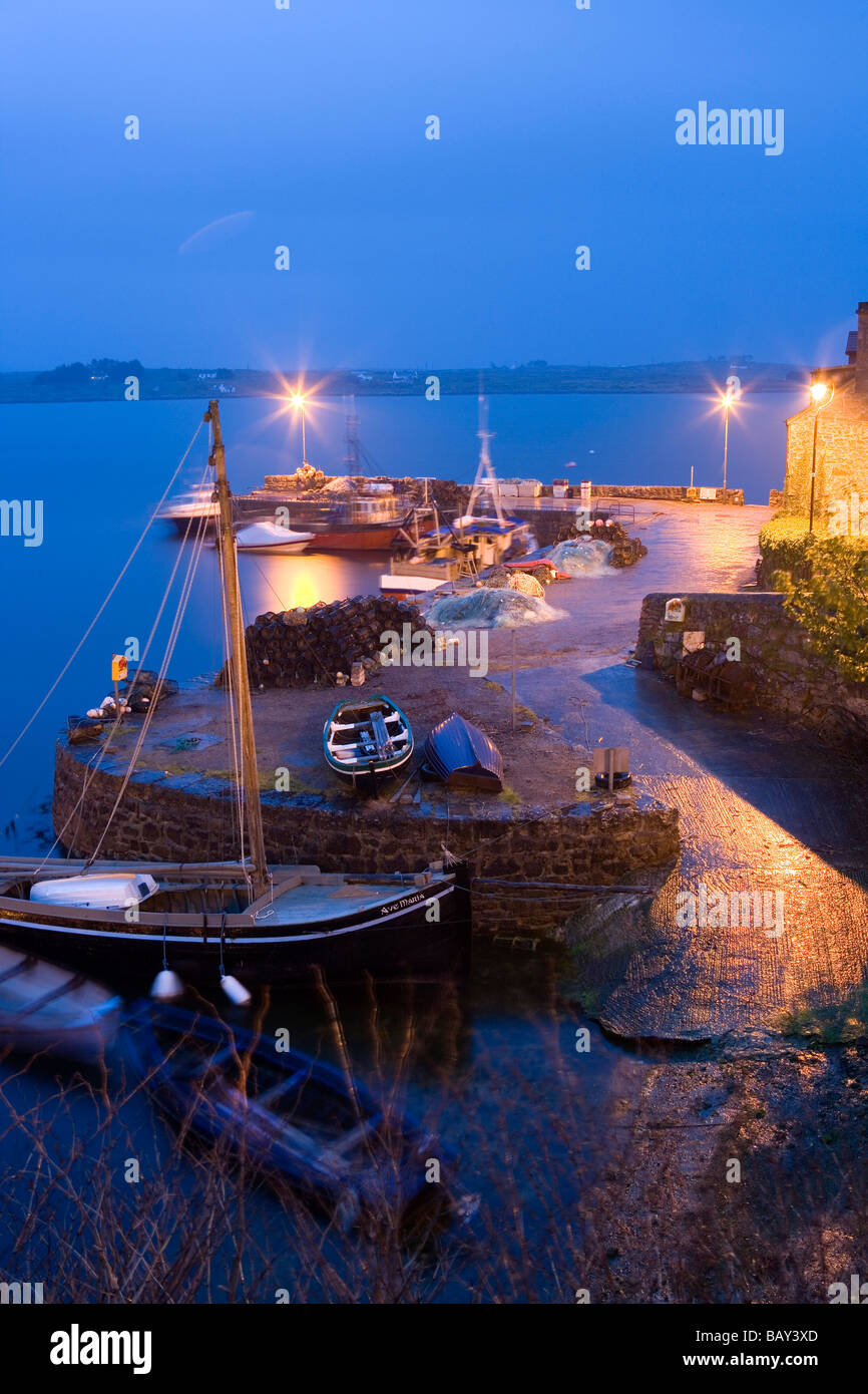 The fishing port of Roundstone village, County Galway, Ireland, Europe ...