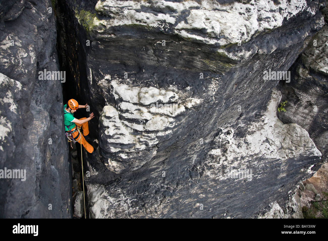 Chimney rock climbing hi-res stock photography and images - Alamy