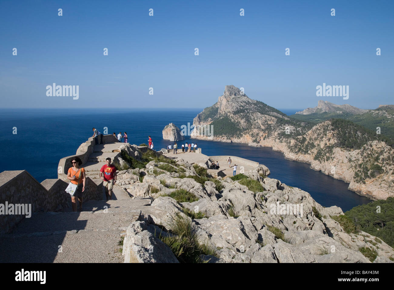 Cap de Formentor, View from Mirador es Colomer, Mallorca, Balearic ...