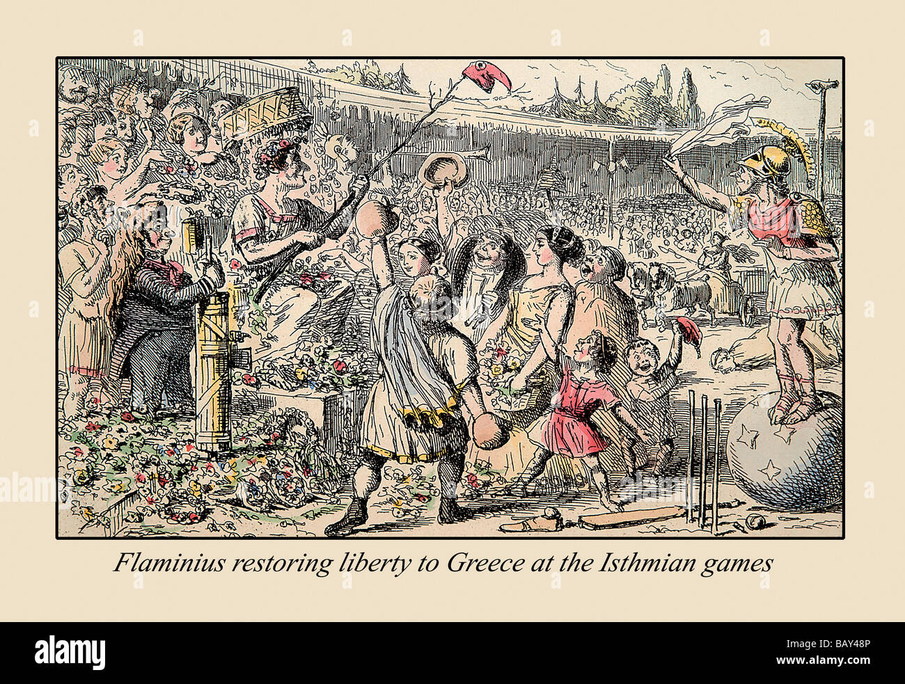 Flaminius Restoring Liberty Stock Photo - Alamy