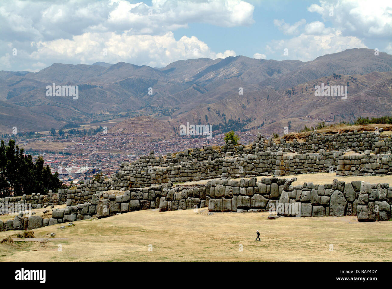 Inca ruins of Sacsayhuamán, Cusco, Peru, South America Stock Photo - Alamy