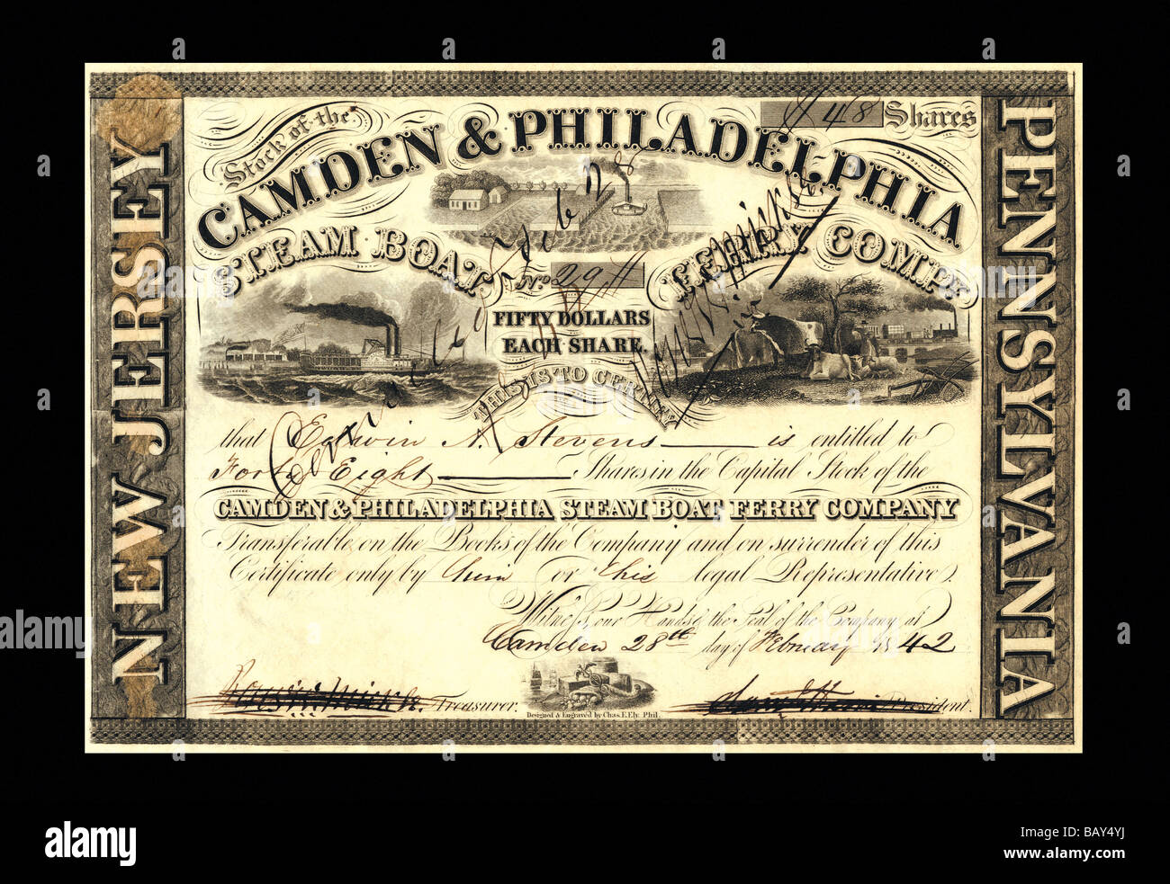 The Camden & Philadelphia Steam Boat Ferry Company Stock Photo - Alamy