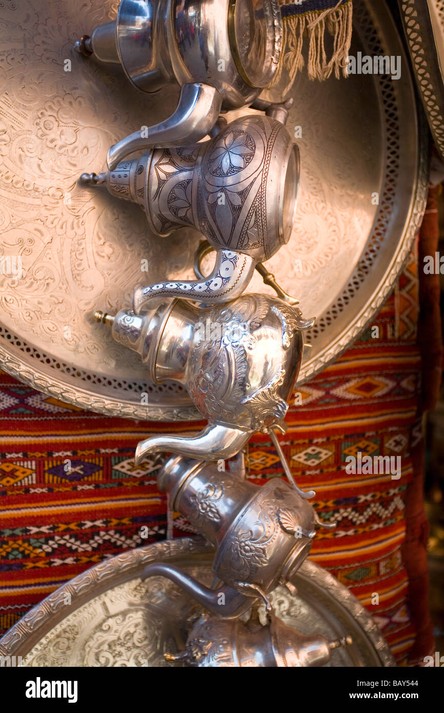 Moroccan silver teapot hi-res stock photography and images - Alamy