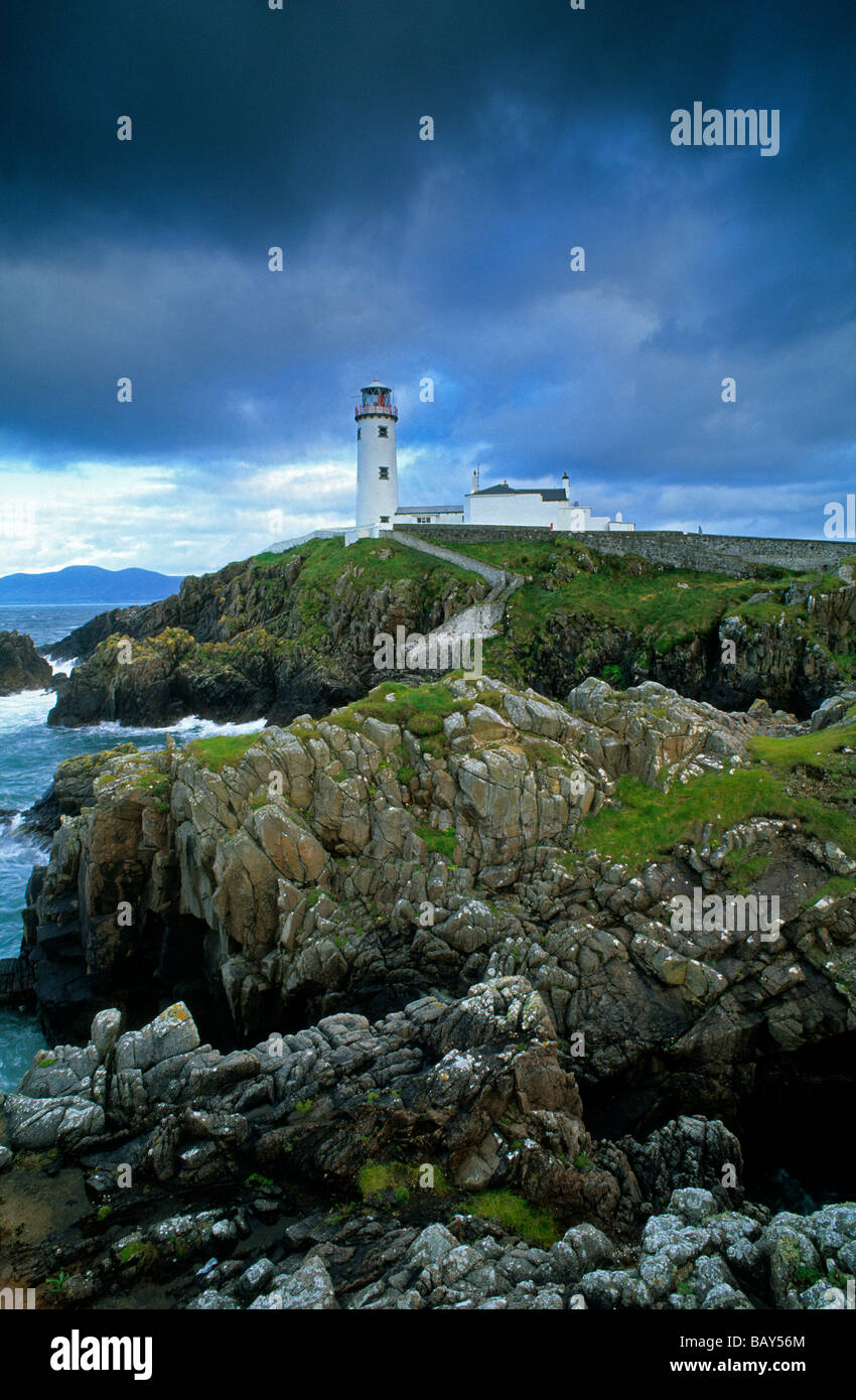 Lighthouse at Fanad Head, County Donegal, Ireland, Europe Stock Photo ...