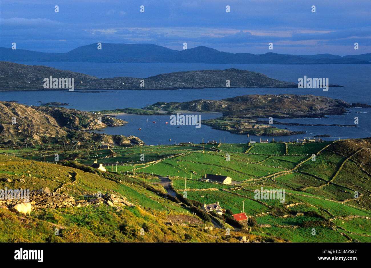 Coastal landscape, Derrynane Bay, Ring of Kerry, County Kerry, Ireland ...