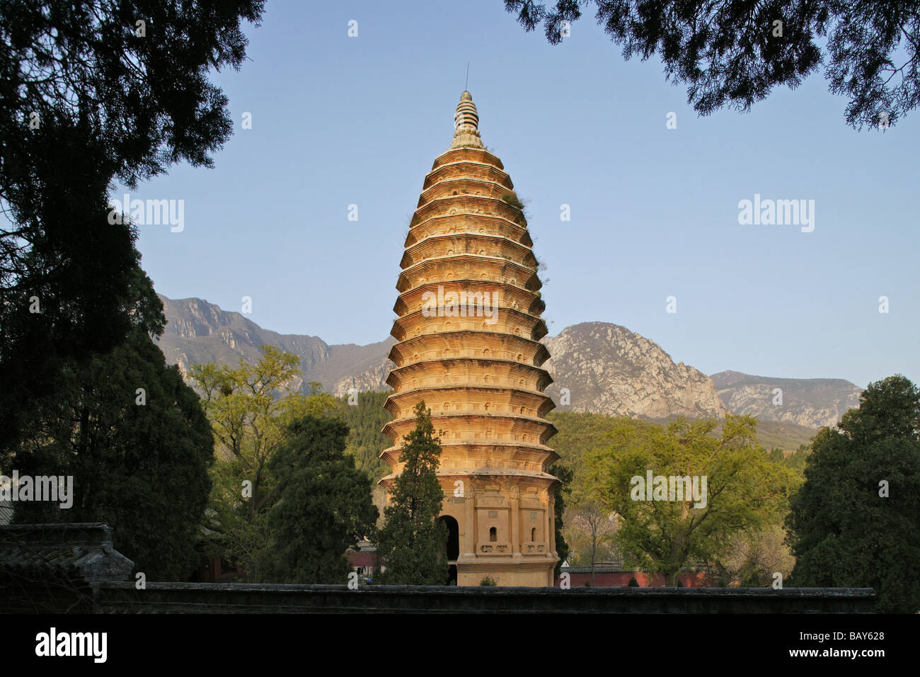 Songyue Temple Pagoda near the Shaolin Monastery is the oldest pagoda ...