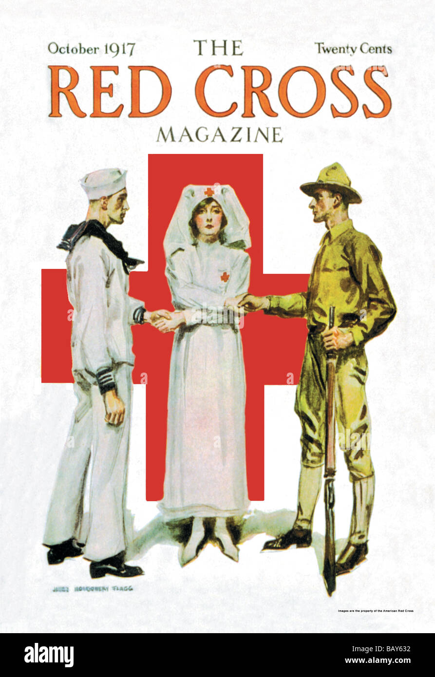 The Red Cross Magazine,October 1917 Stock Photo - Alamy