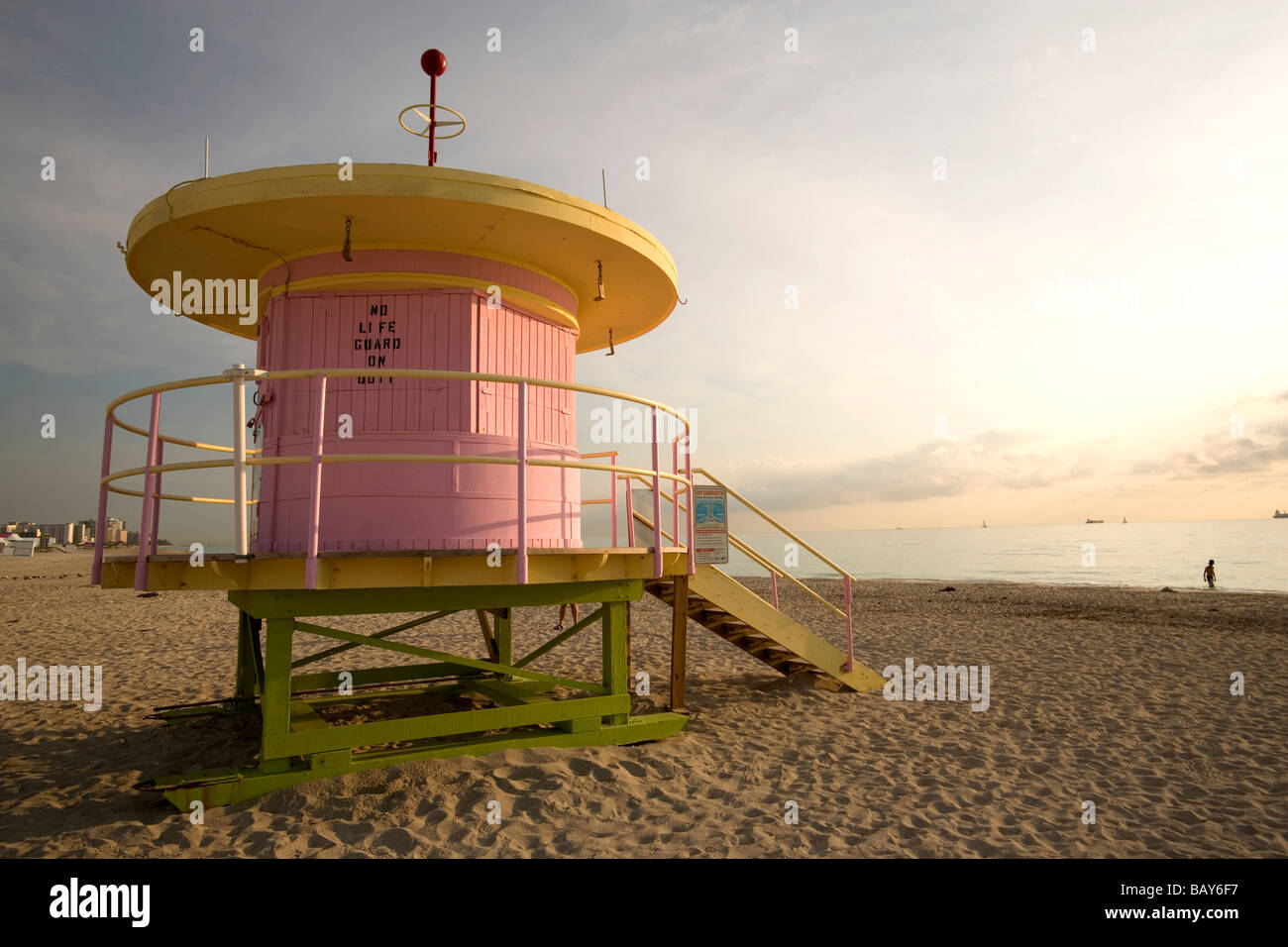 Florida miami beach security guard hi-res stock photography and images ...