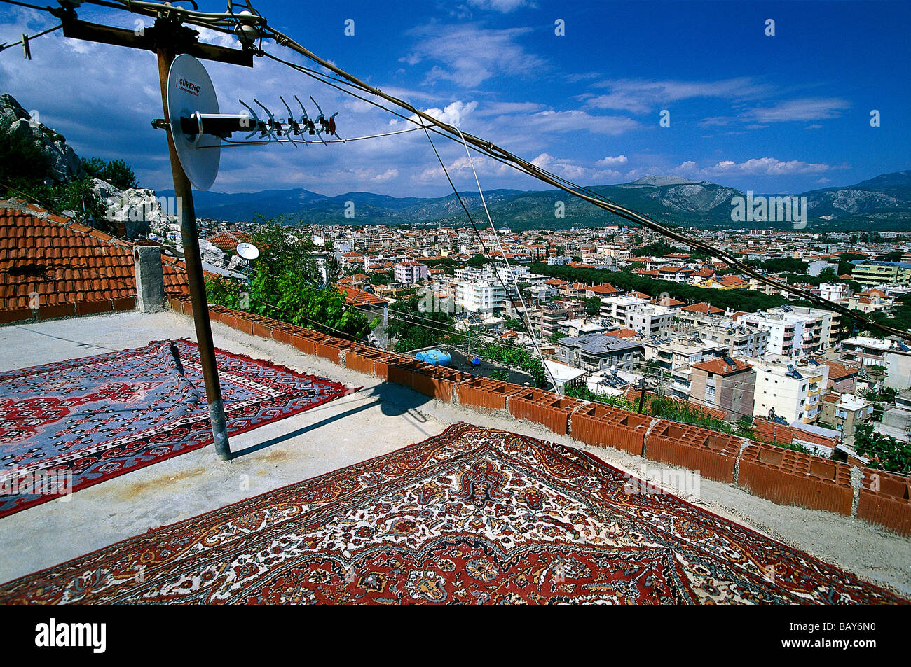 Roof over the city of Milas, Turkey Stock Photo - Alamy