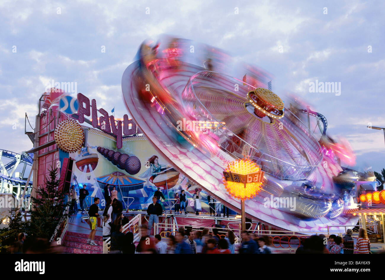 Fairground ride at the munich oktoberfest hi-res stock photography and ...