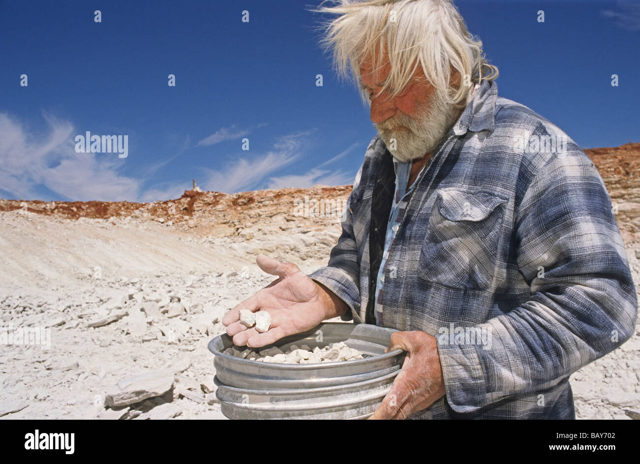 opal prospector, Mintabie opal fields, South Australia, Australia Stock ...
