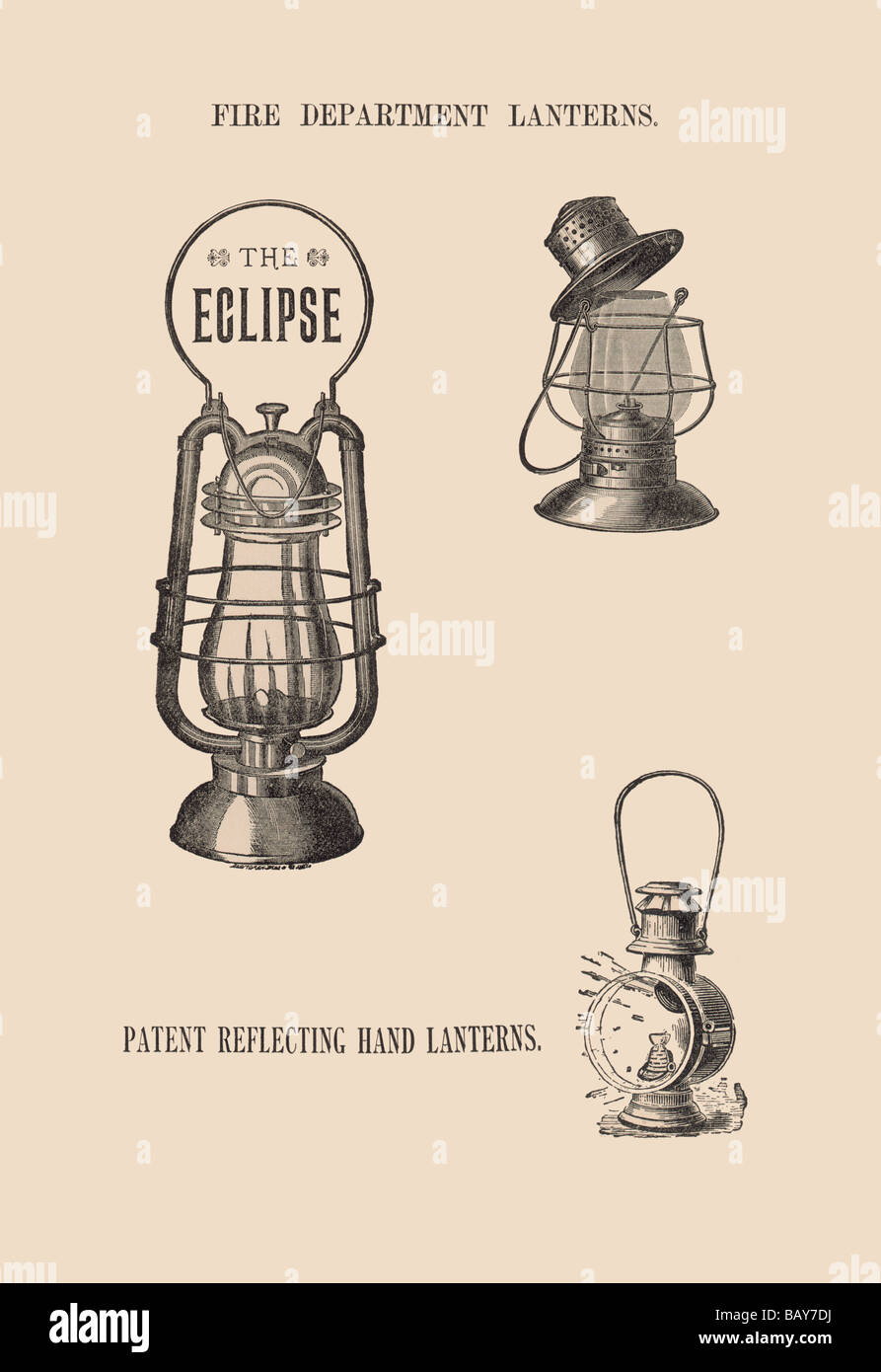 Fire Department Lanterns Stock Photo - Alamy