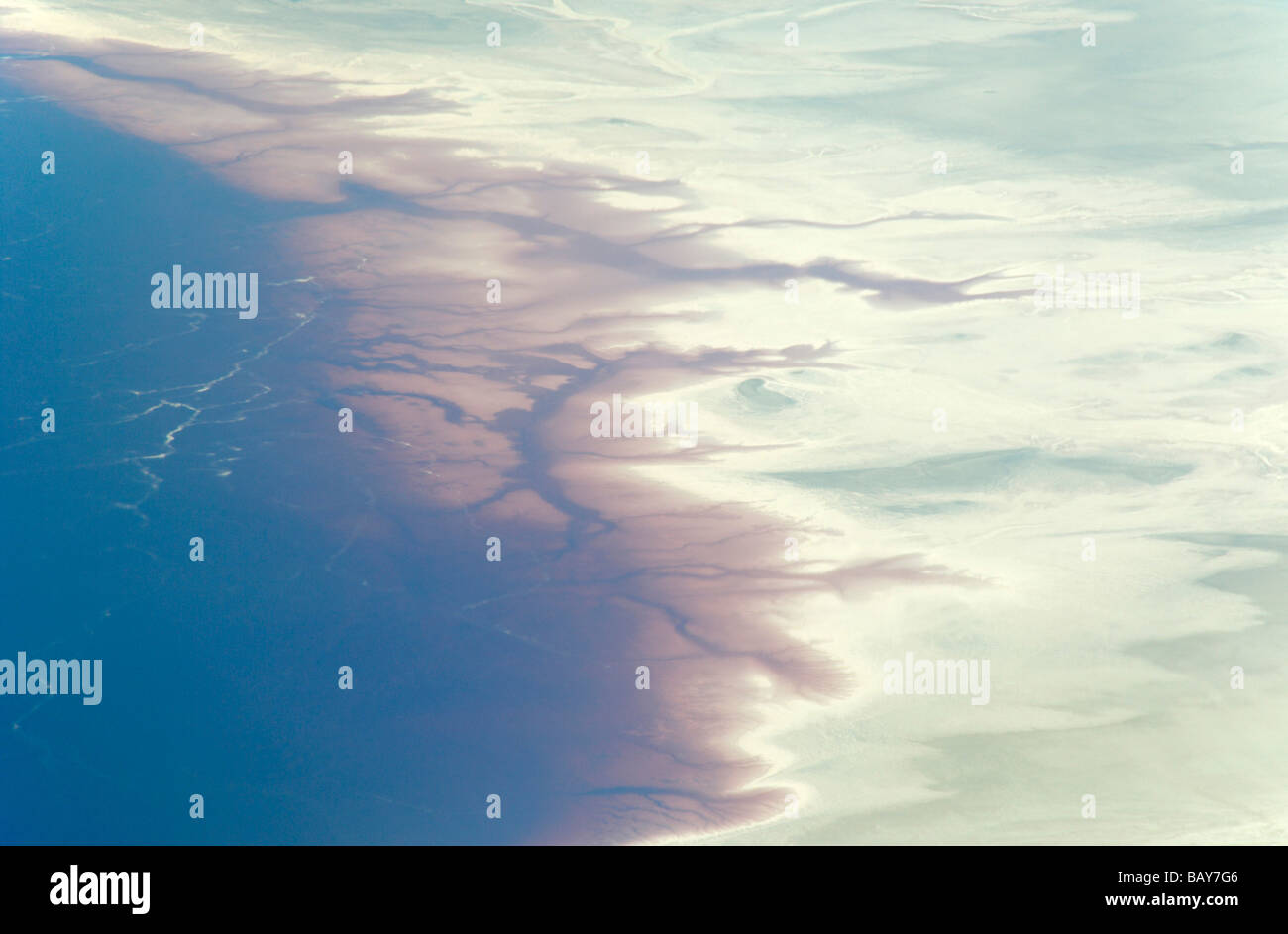 Aerial view of great salt lake hi-res stock photography and images - Alamy