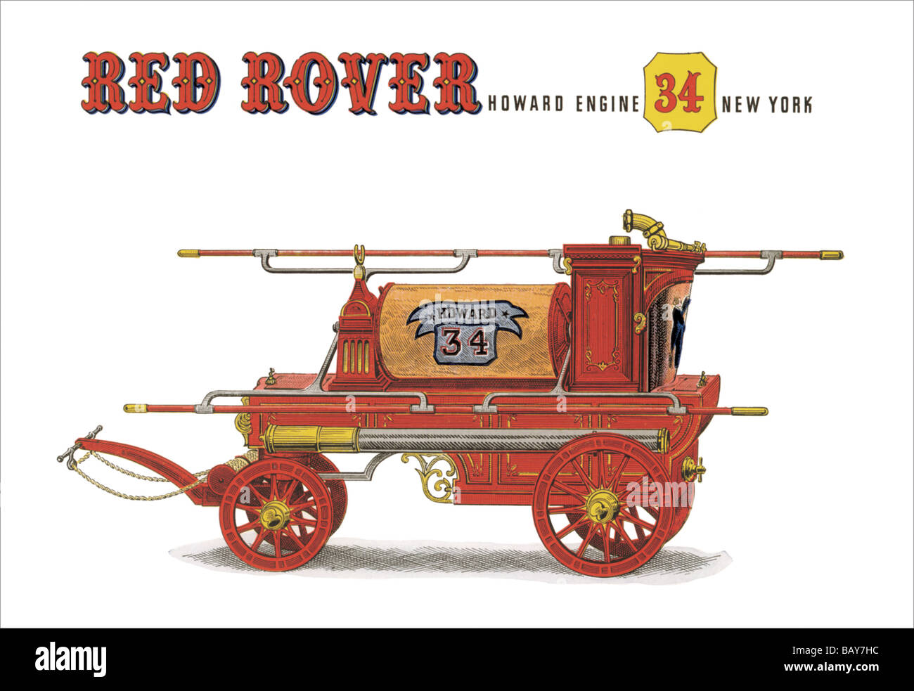 Red Rover: Howard Engine 34 New York Stock Photo - Alamy