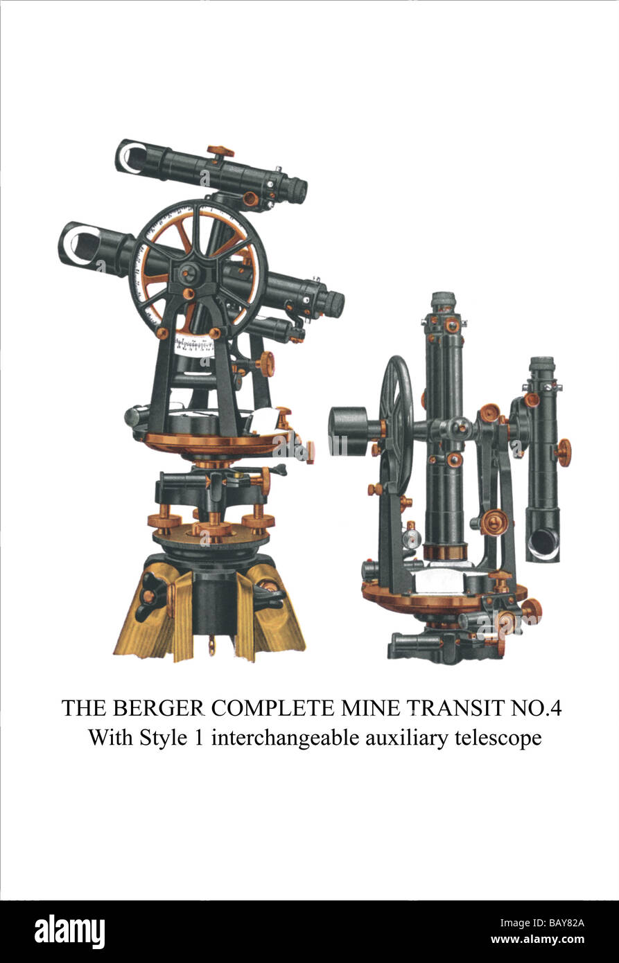 The Berger Complete Mine Transit No. 4 Stock Photo - Alamy