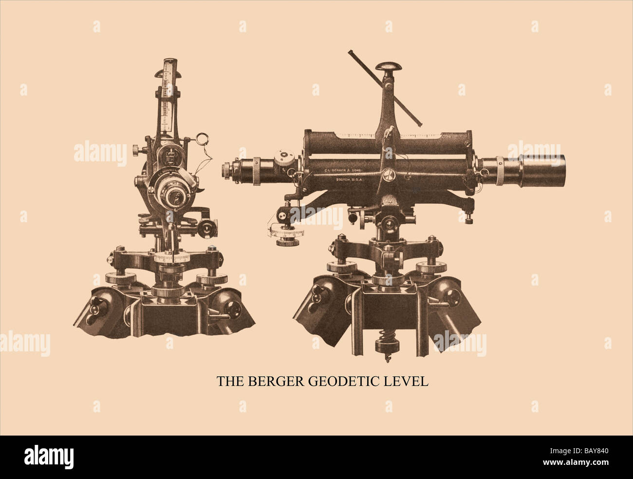 The Berger Geodetic Level Stock Photo - Alamy