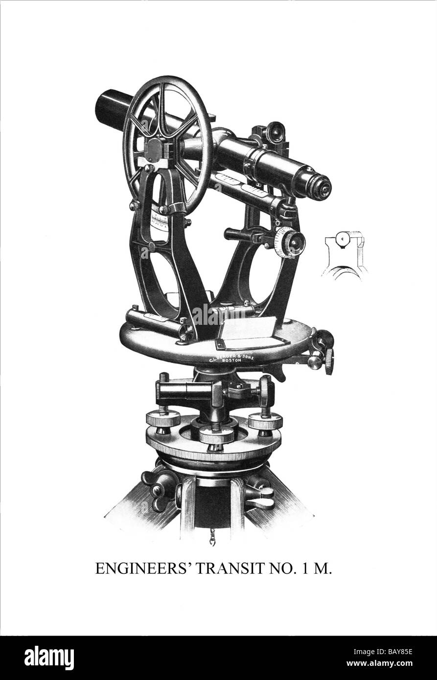 Engineers' Transit No. 1M Stock Photo - Alamy